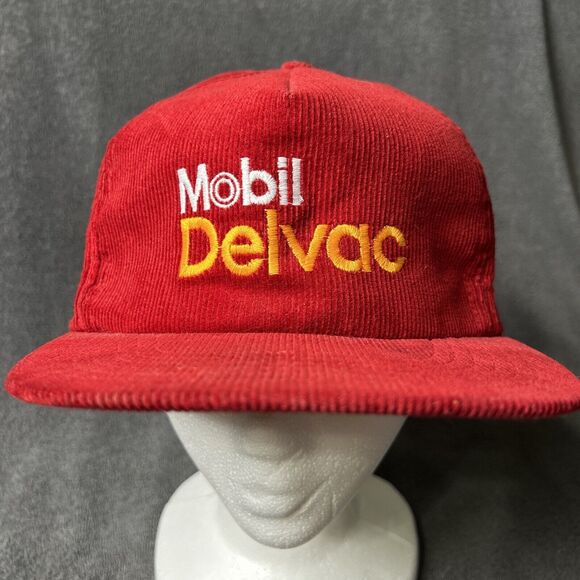 Stange | Accessories | Vintage Snapback Hat Mobil Delvac Oil Corduroy ...